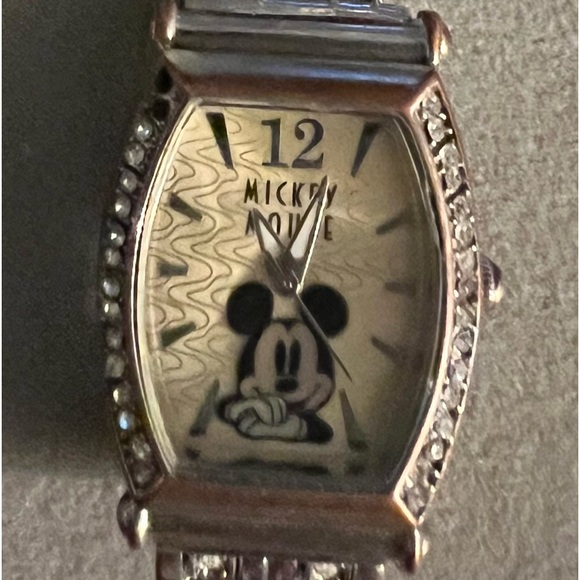 Disney | Accessories | Disneys Mickey Mouse Silverrhinestone Womens ...